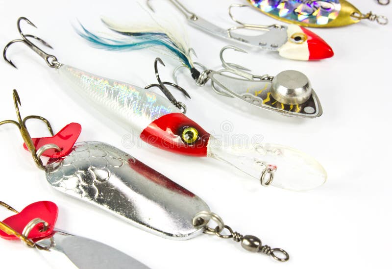 Fishing lure stock image. Image of tool, tackle, white - 26467189