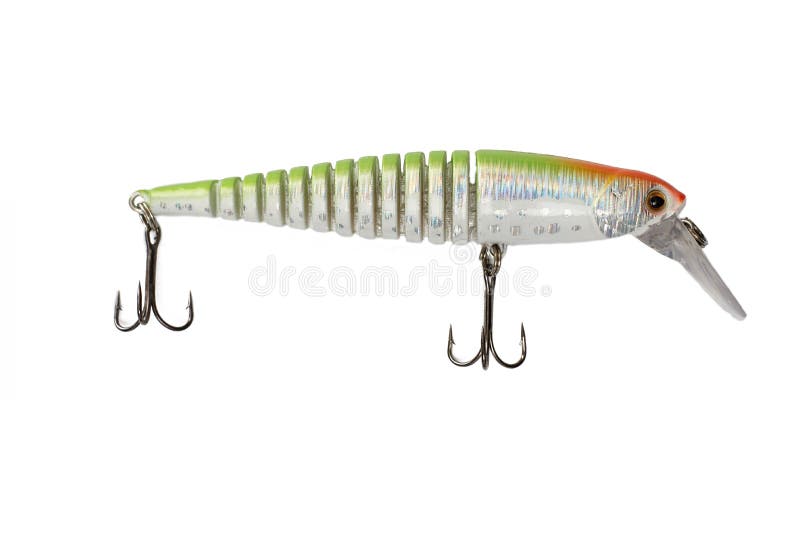 Fishing Lure Isolated On White Background. Stock Photo - Image of ...