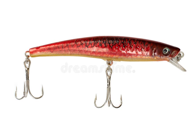 Fishing Lure Isolated On White Background. Stock Photo - Image of ...