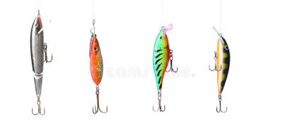 Fishing lures stock photo. Image of dangle, hobby, clench - 17708584