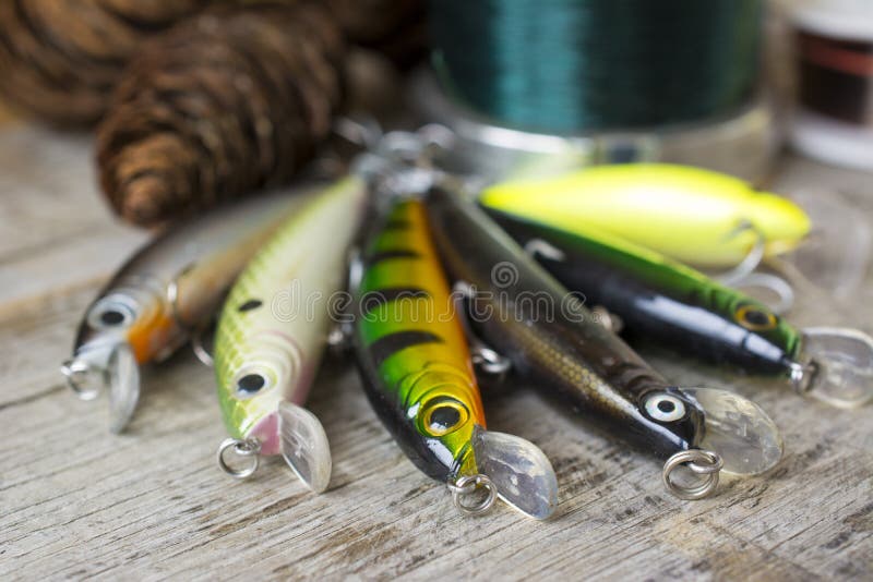 Fishing Lures and Accessories Stock Image - Image of macro, lure: 70672035