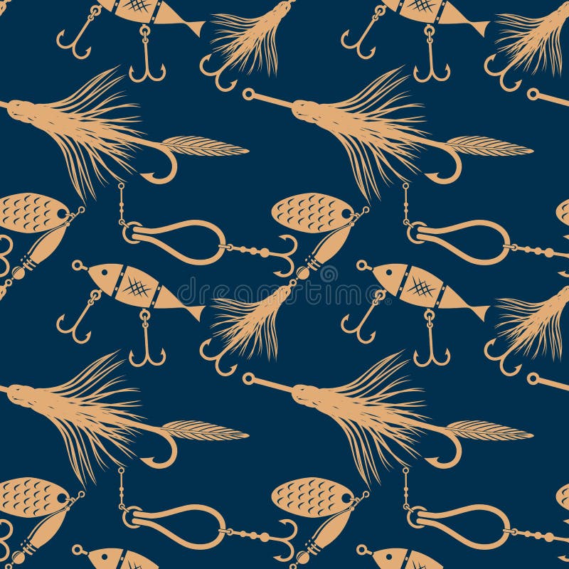 Seamless Bass Fishing Pattern Stock Illustrations – 271 Seamless Bass ...
