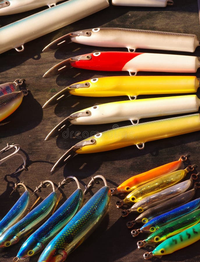 Fishing lures set stock photo. Image of tackle, metal - 54152196