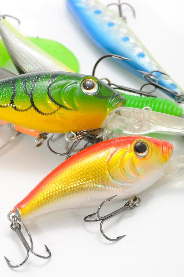 Fishing Lures (Wobblers) stock photo. Image of colourful - 19738846