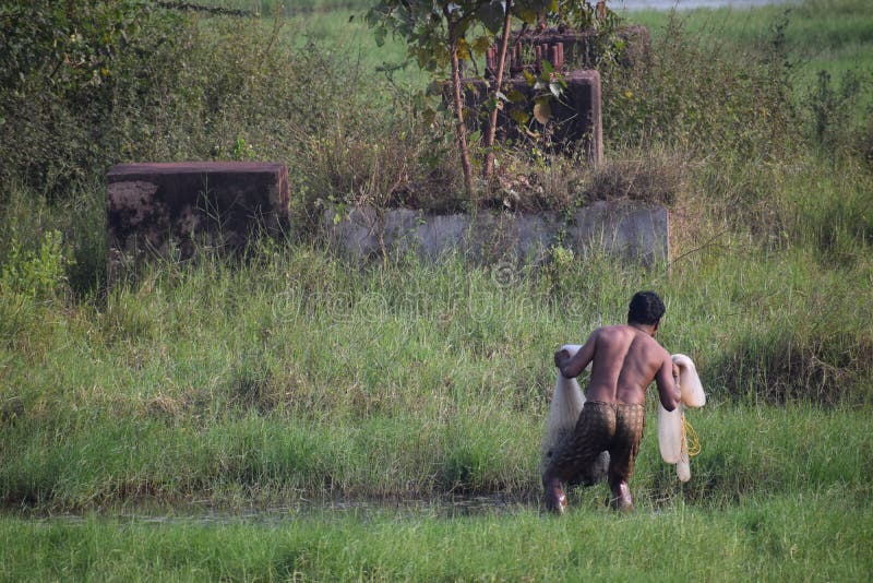 Fishing, Man at Work, Life,Routine,Livelihood Editorial Image - Image ...