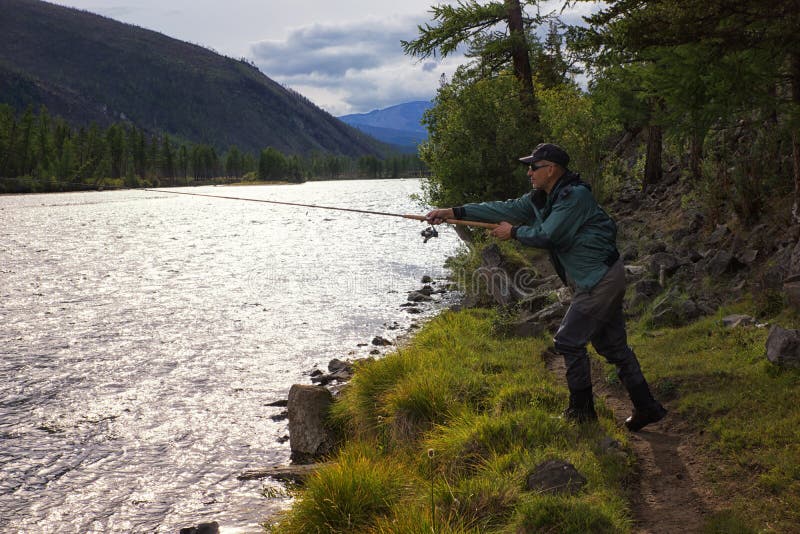River Shishged in Mongolia. Stock Image - Image of scenics, landscape ...