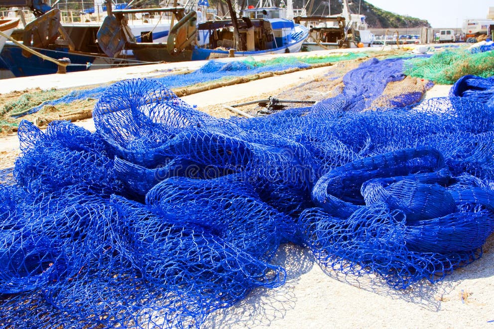 Fishing net stock image. Image of spear, gear, ocean - 19699769