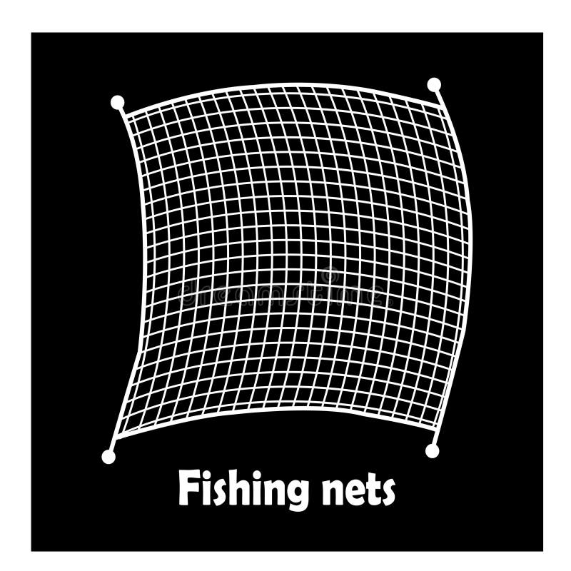 Fishing net icon stock vector. Illustration of logos - 294150947