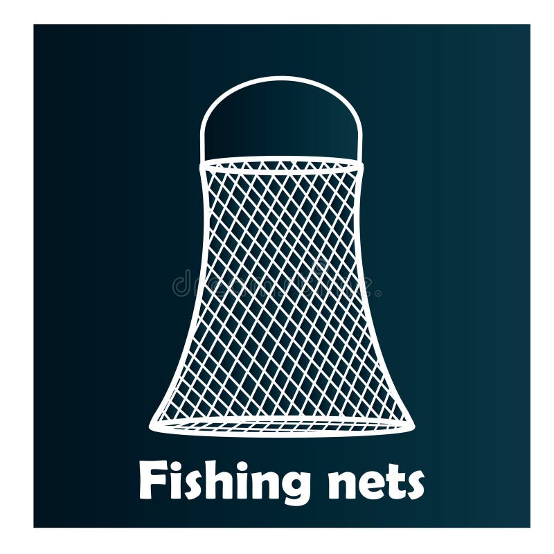 Fishing net icon stock vector. Illustration of circle - 294150972