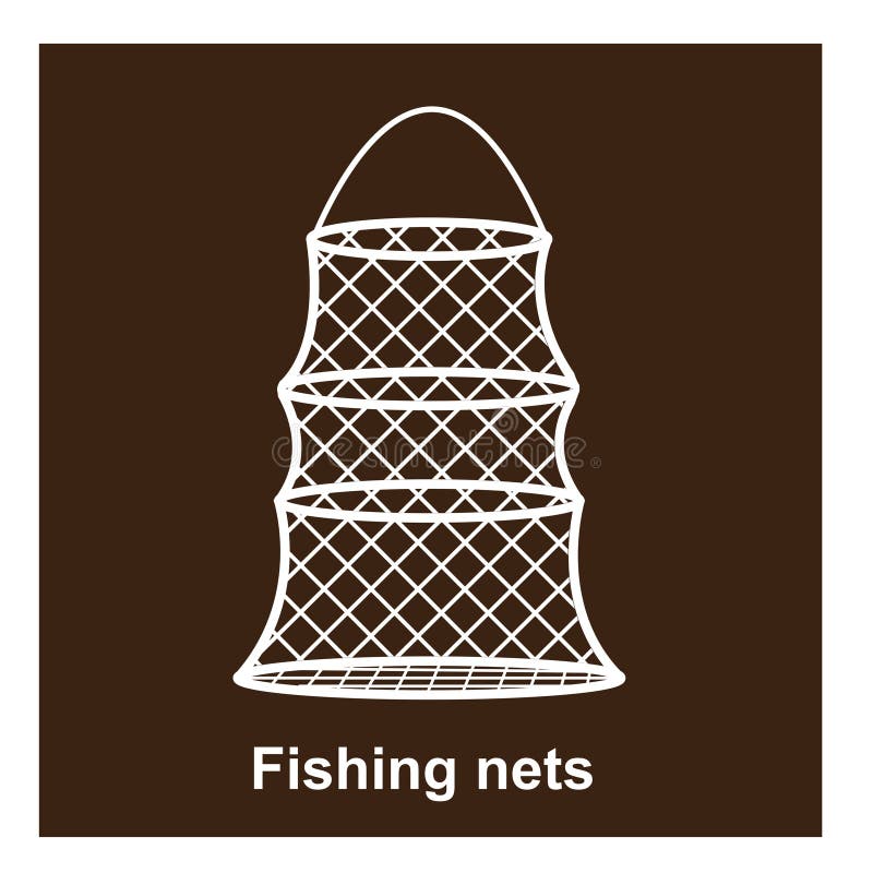 Fishing net icon stock vector. Illustration of fish - 294150977
