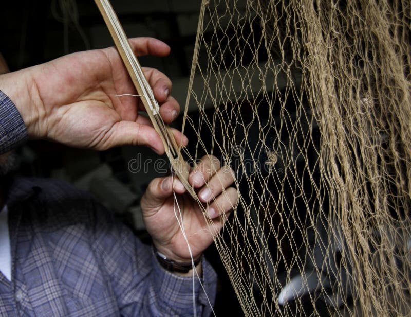 Fishing net paching stock image. Image of tradition, boats - 87628025
