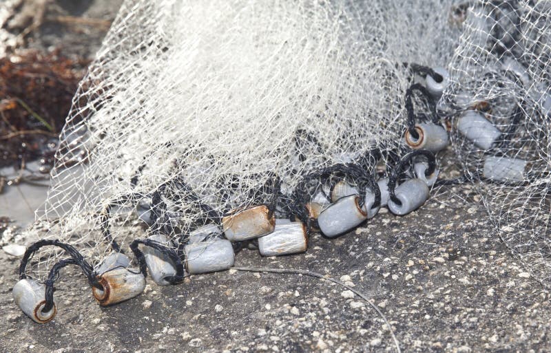 Fishing Net stock photo. Image of rock, saltwater, sports - 48106046