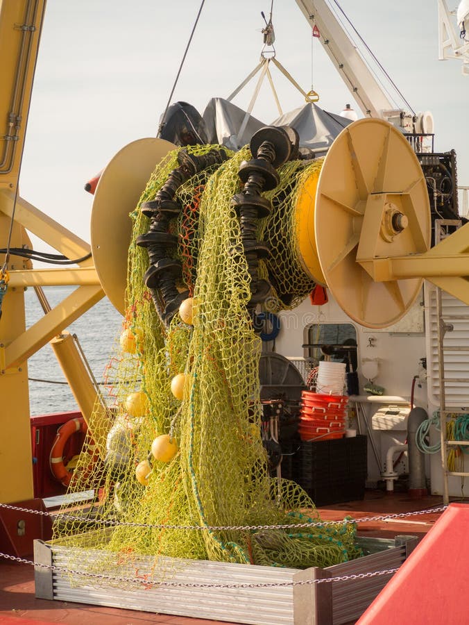 Fishing net on reel stock photo. Image of rolled, commercial - 32629604