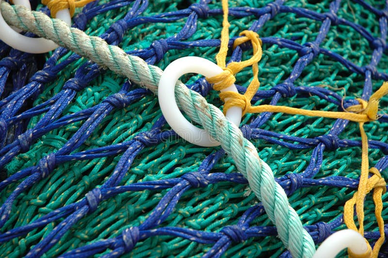 Fishing Net & Rings stock photo. Image of plastic, knots - 265058