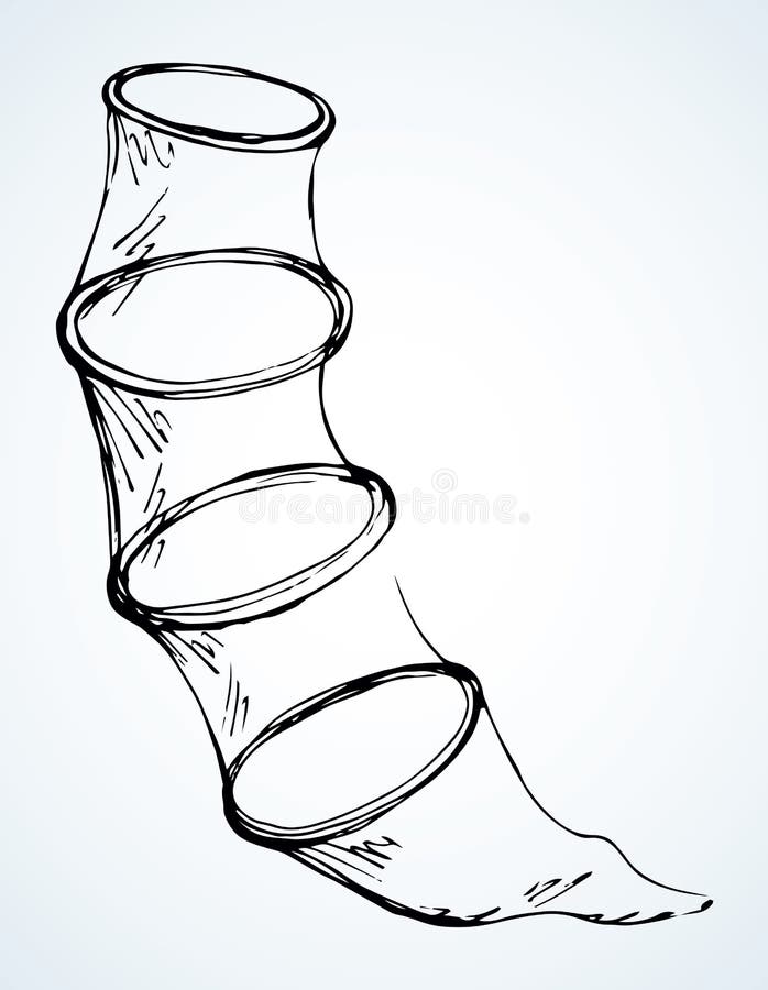 The Fishing Net. Vector Drawing Stock Vector - Illustration of ...