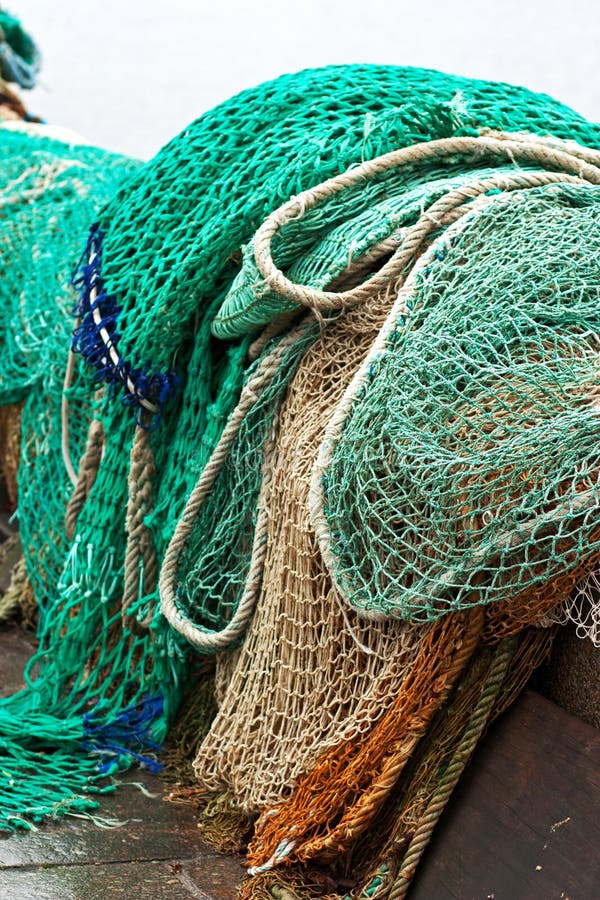 Fishing nets on trawler stock photo. Image of colour, color - 5119292