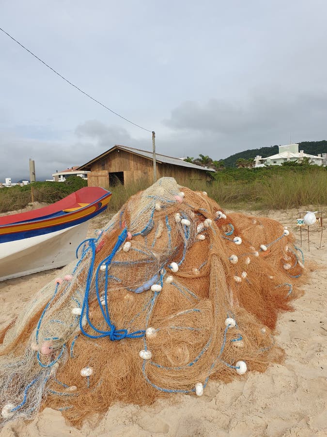 Fishing nets stock image. Image of boat, rock, transport - 348102487