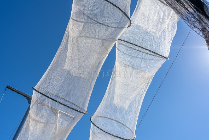 Fishing Nets Drying in the Sun Stock Image - Image of fishing, obsolete ...