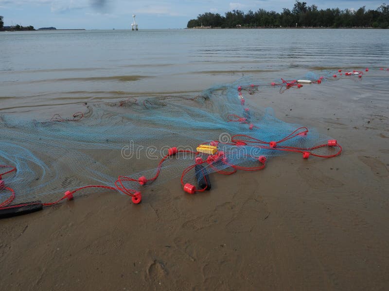 Fishing nets for fisherman stock image. Image of nets - 185780613