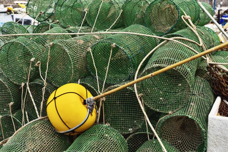 Fishing nets and float stock image. Image of fishing - 259303361
