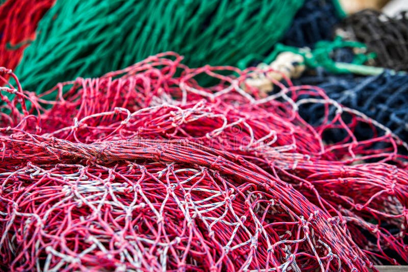 Fishing nets and floats stock photo. Image of fishnet - 93824394