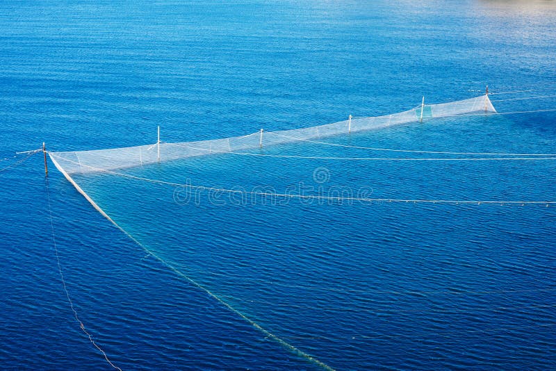 Net Fishing Was Stretched on the Wall Stock Image - Image of pattern ...