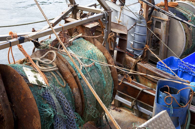 Fishing nets stock image. Image of looe, quotas, industry - 35203089