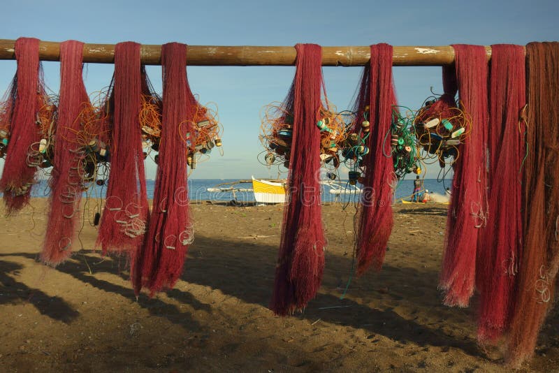 Fishing nets stock image. Image of ocean, island, fishing - 96837919