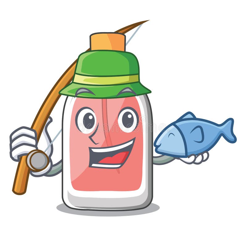 Fishing Perfume Bottle on the Character Table Stock Vector ...