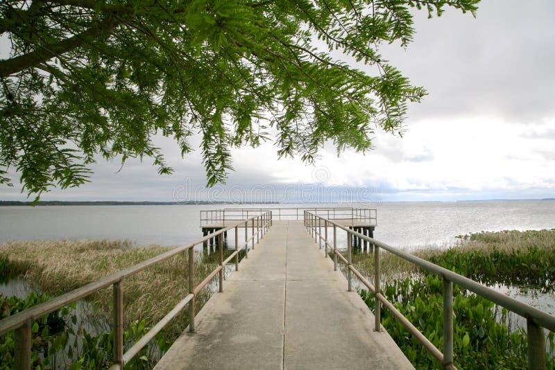 Fishing Pier and Boat Ramp stock photo. Image of creek - 88587750