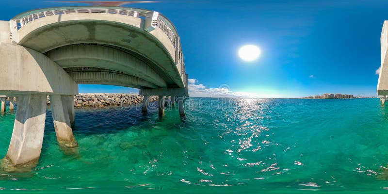 Fishing Pier 360 Vr Photo Miami Beach Nature Scene Spherical ...