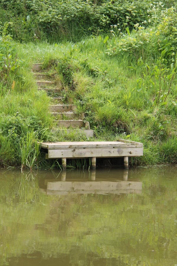 Fishing Platform. stock photo. Image of river, angling - 73210556