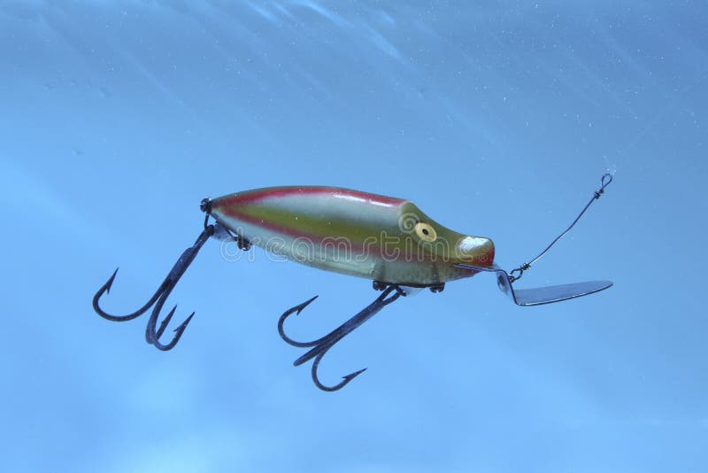 Fishing plug stock image. Image of fishing, blue, lure - 15594915