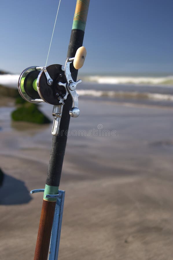 Fishing pole stock image. Image of reel, holiday, cane - 1023033