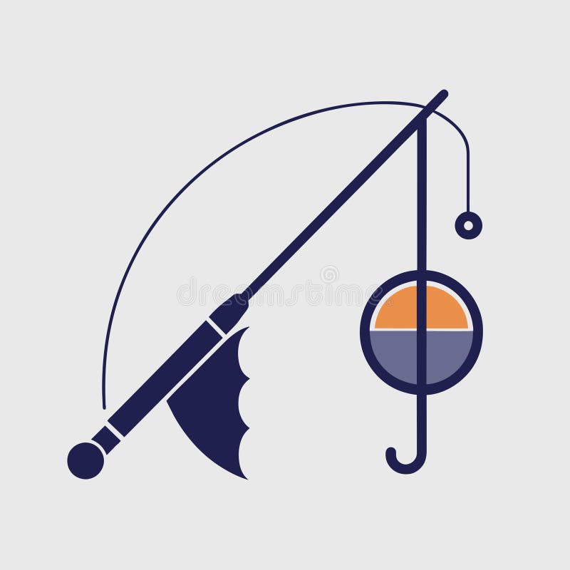 A Fishing Pole with a Fish Hook Attached, Ready for Fishing, a ...