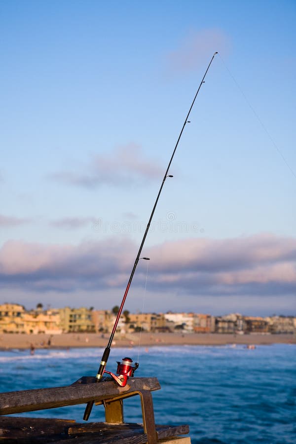 Fishermen Rods Rocks Blue Sea Editorial Stock Photo - Image of ocean ...
