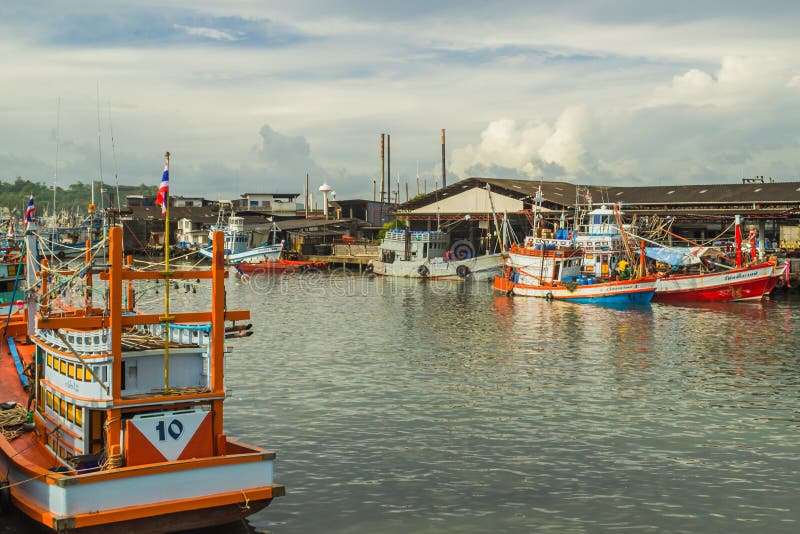 Fishing Port stock image. Image of seaport, phuket, landscape - 27122107