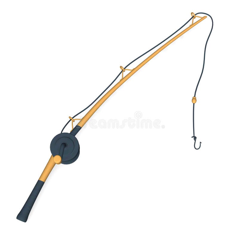 Fishing rod stock vector. Illustration of object, angler - 15334512