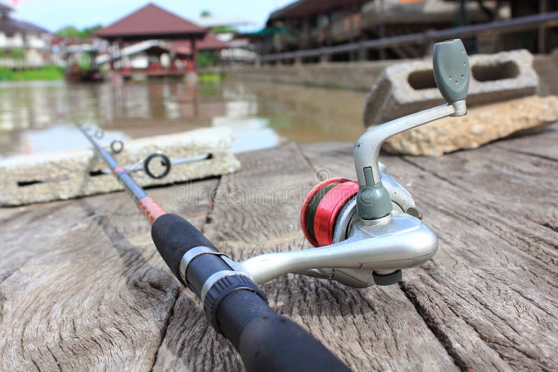 Fishing rod stock photo. Image of hand, sportfishing - 26699948