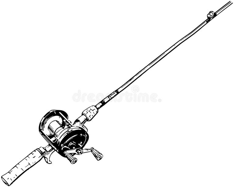 Fishing Rod Drawings Stock Illustrations – 42 Fishing Rod Drawings ...