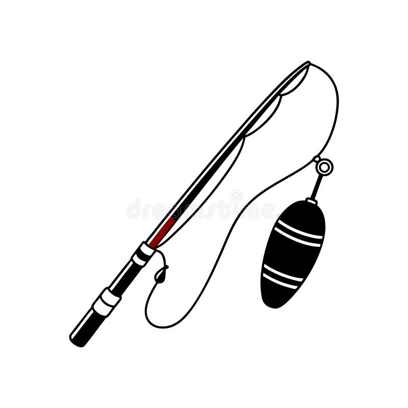 Fishing Rod Cartoon Vector Isolated Stock Vector - Illustration of ...