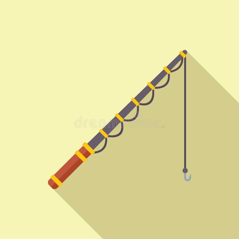 Fishing Rod Casting Line with Hook for Catching Fish Stock Illustration ... Fishing Rod Casting Line with Hook for Catching Fish Stock Illustration ...