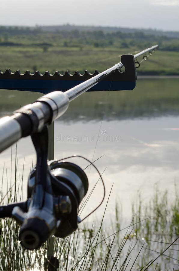 Fishing rod stock photo. Image of sport, shore, fishing - 209688