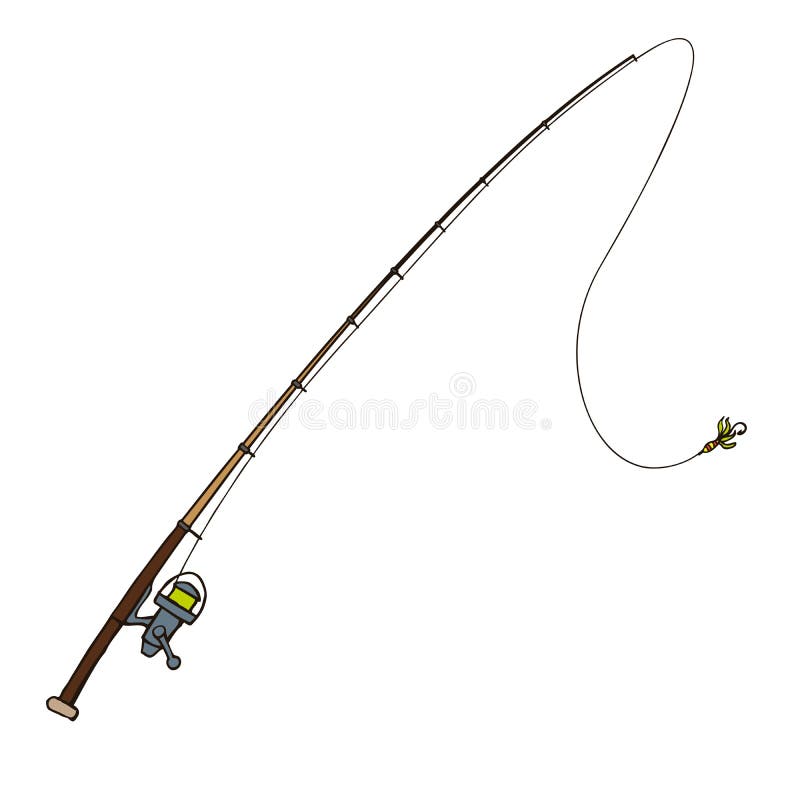 Fly Fishing Rod And Reel Vector