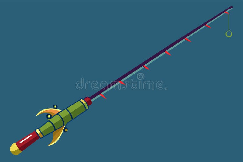 A Fishing Rod with a Fishing Hook Attached, Ready for Angling, Fishing ...
