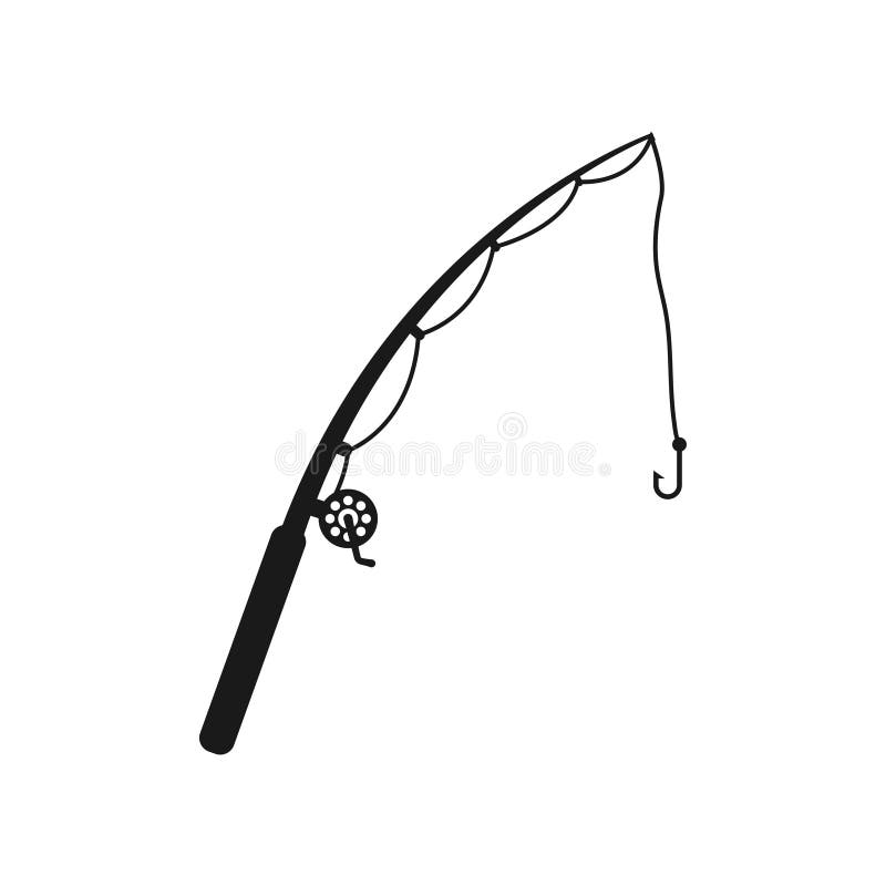 Fishing Rod Icon Design Template Vector Isolated Stock Vector ...