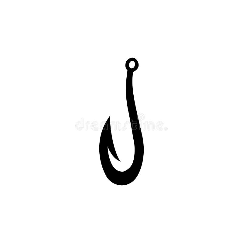 Fishing rod icon logo stock illustration. Illustration of fishing ...