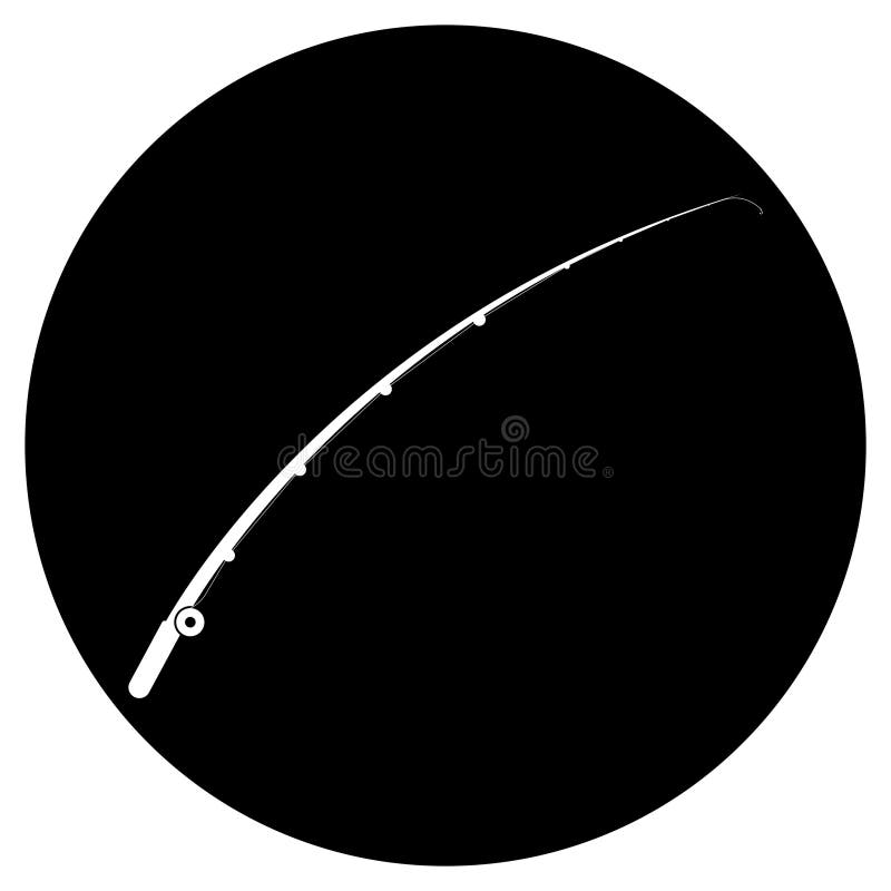 Fishing rod icon vector stock vector. Illustration of sporting - 281594214