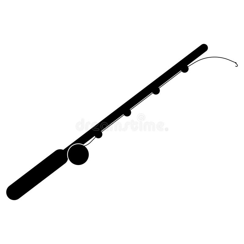 Fishing rod icon vector stock vector. Illustration of fishing - 281594226