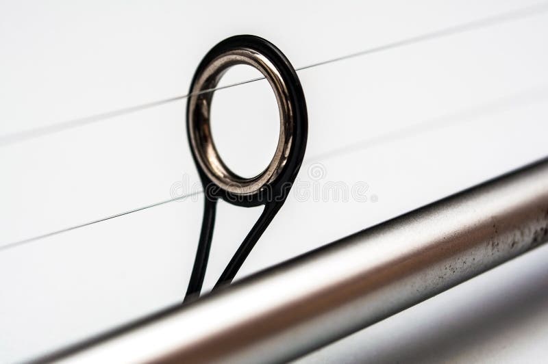 Fishing rod macro stock photo. Image of closeup, ring - 69324120